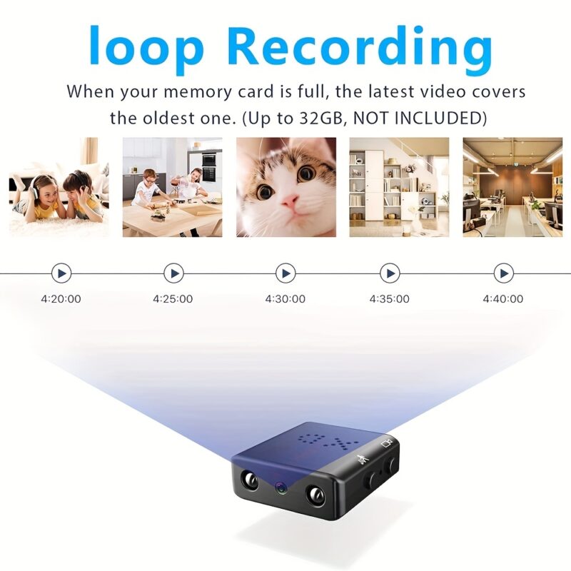 Xd Mini Security Camera 720p Hd Night Vision Motion Detection Nonwifi ...