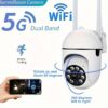5g Wifi Security Camera With 355 View Intercom Night Vision Remote ...