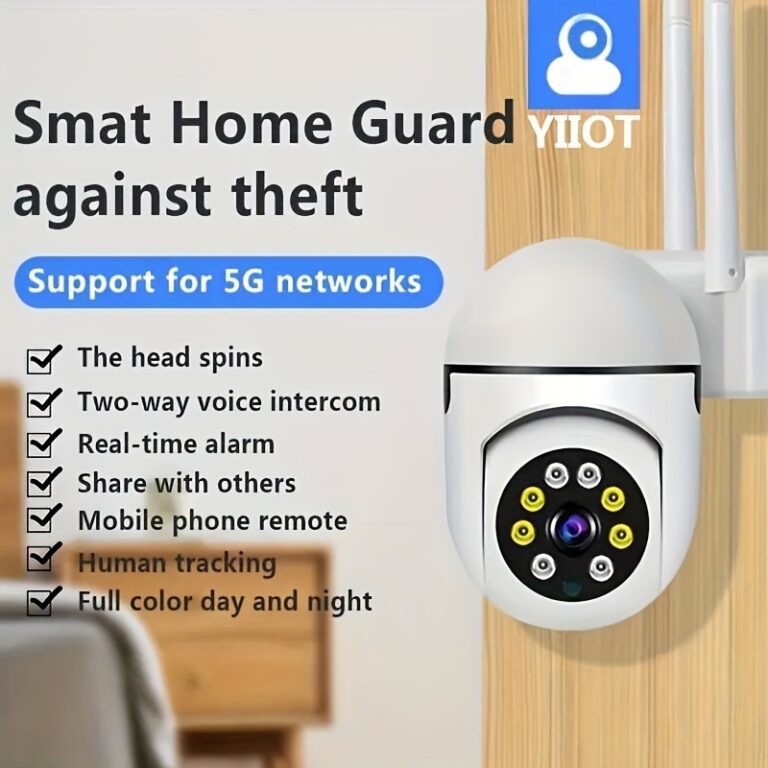 5g Wifi Security Camera With 355 View Intercom Night Vision Remote ...