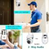 5g Wifi Security Camera With 355 View Intercom Night Vision Remote ...