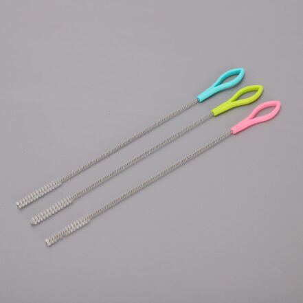 3piece Stainless Steel Straw Cleaner Set With Nylon Bristles For ...