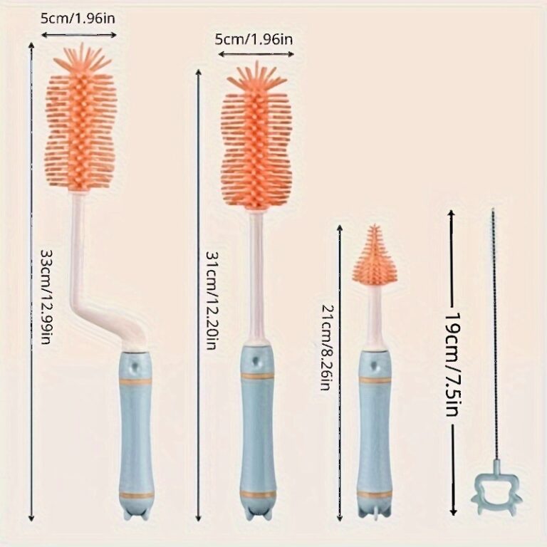 3piece Set Silicone Baby Bottle Pacifier And Straw Cleaning Brushes ...