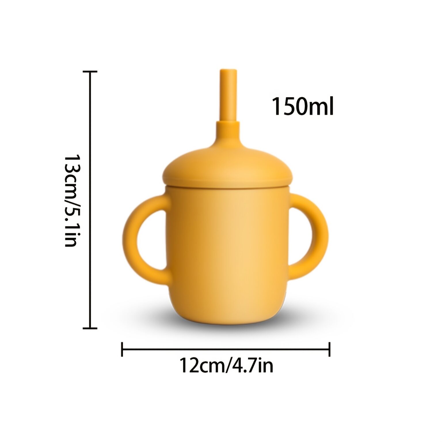 Silicone Baby Learning Cup Safe Foodgrade Drinking Training Aid - Free ...