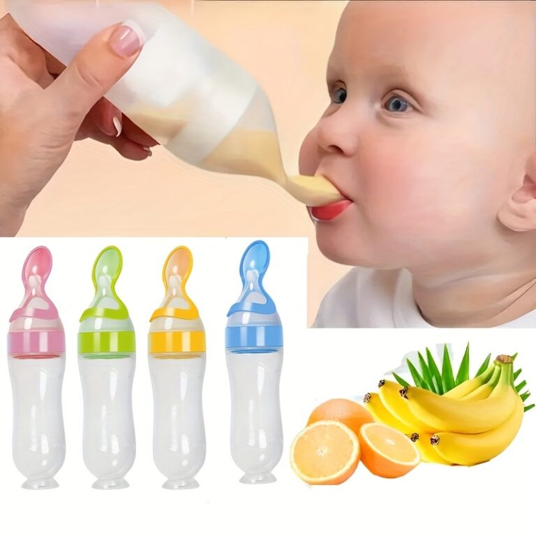 Silicone Baby Food Feeder With Spoon 304oz Ideal Holiday Gift - Free ...