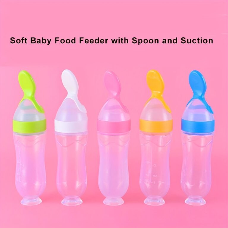 Silicone Baby Food Feeder With Spoon 304oz Ideal Holiday Gift - Free ...