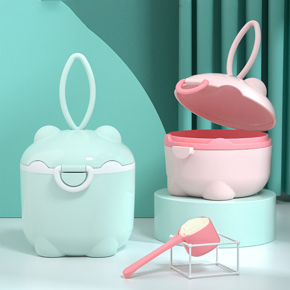 Portable 4layer Baby Milk Powder Container With Rotating Snack Storage ...
