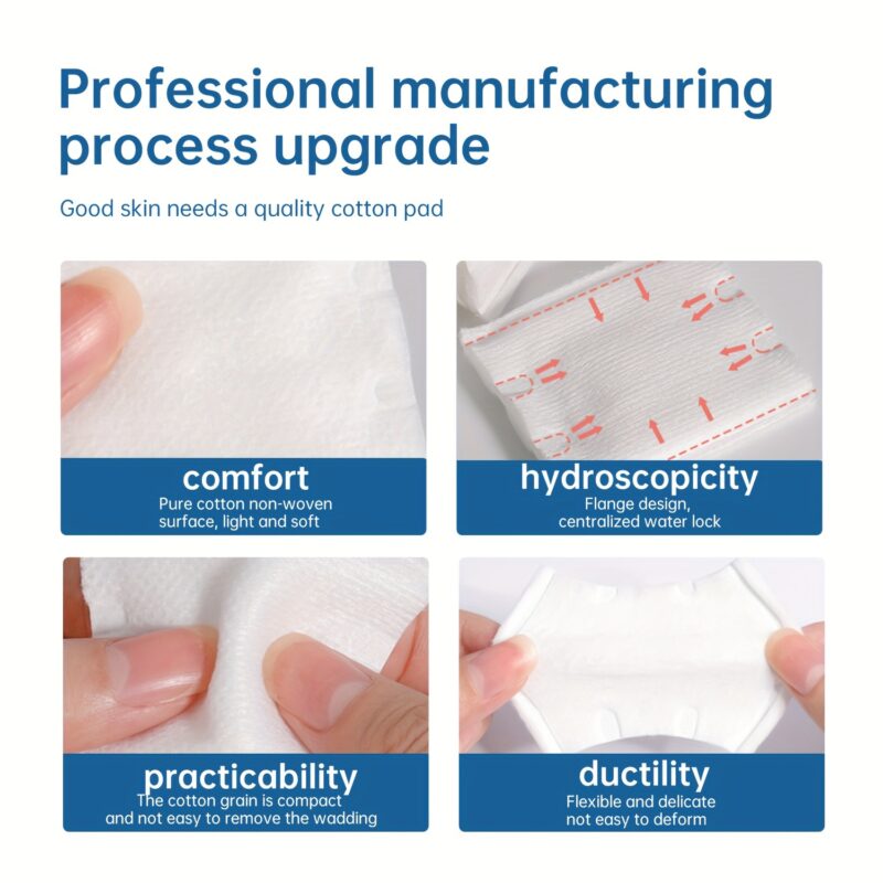 Soft Microfiber Disposable Makeup Remover Pads Gentle Facial Cleansing ...