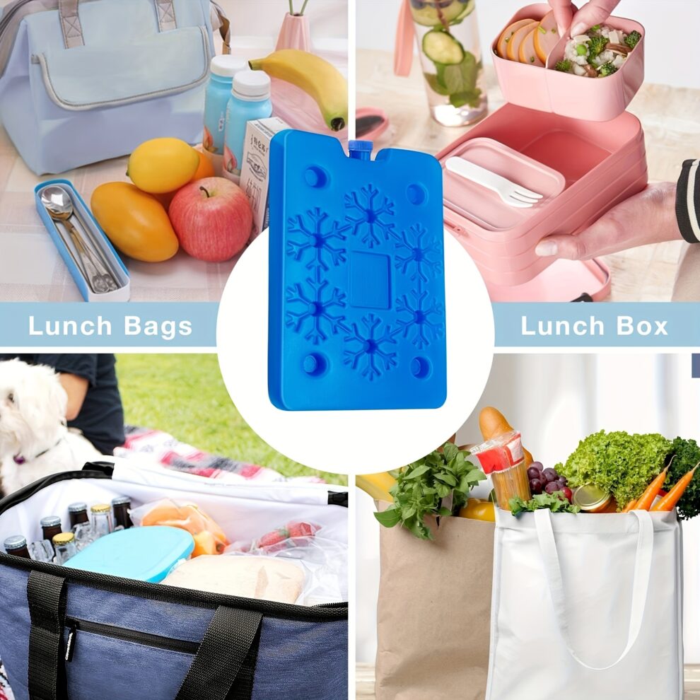 Reusable Slim Ice Packs For Lunch Box Beach Cooler Backpack 124pcs ...