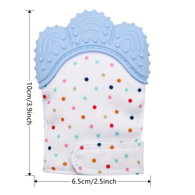 Silicone Baby Teething Mitten Breathable Chew Mitt Teether Toy - Free ...