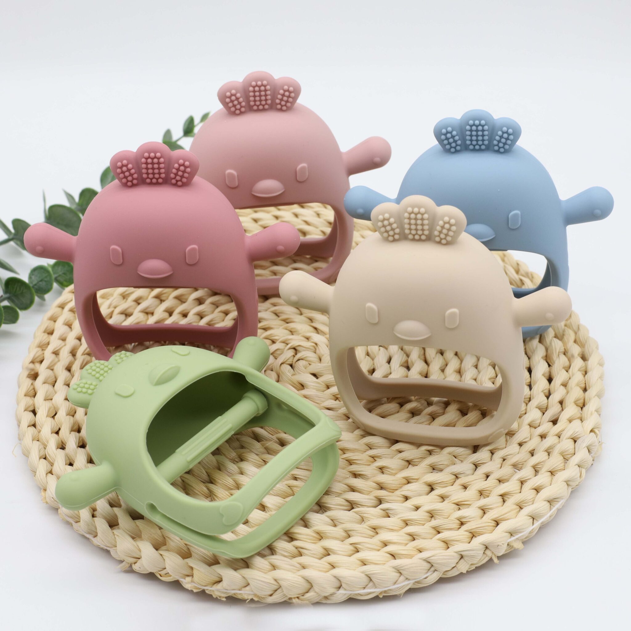 Silicone Teething Mitten Toy For Babies 3 Months Bpa Antidrop - Free ...