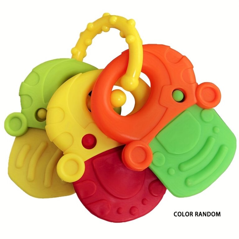 Bpafree Silicone Baby Teething Toy Set Fruit Shaped Teether Keys - Free ...