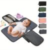 Waterproof Portable Baby Diaper Changing Pad With Pockets Ideal Travel ...