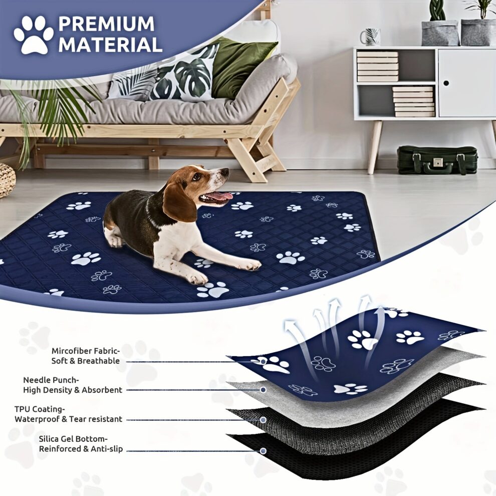 Reusable Super Absorbent Dog Pee Pads For Leak Protection Potty ...