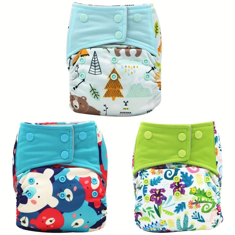 3piece Set Ecofriendly Adjustable Reusable Baby Cloth Diapers 315kg ...