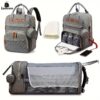 Multifunctional Large Capacity Diaper Bag Backpack With Usb Port ...