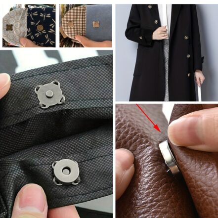 Magnetic Invisible Sewing Buttons 58 Pairs Diy Plum Blossom Buckle For ...