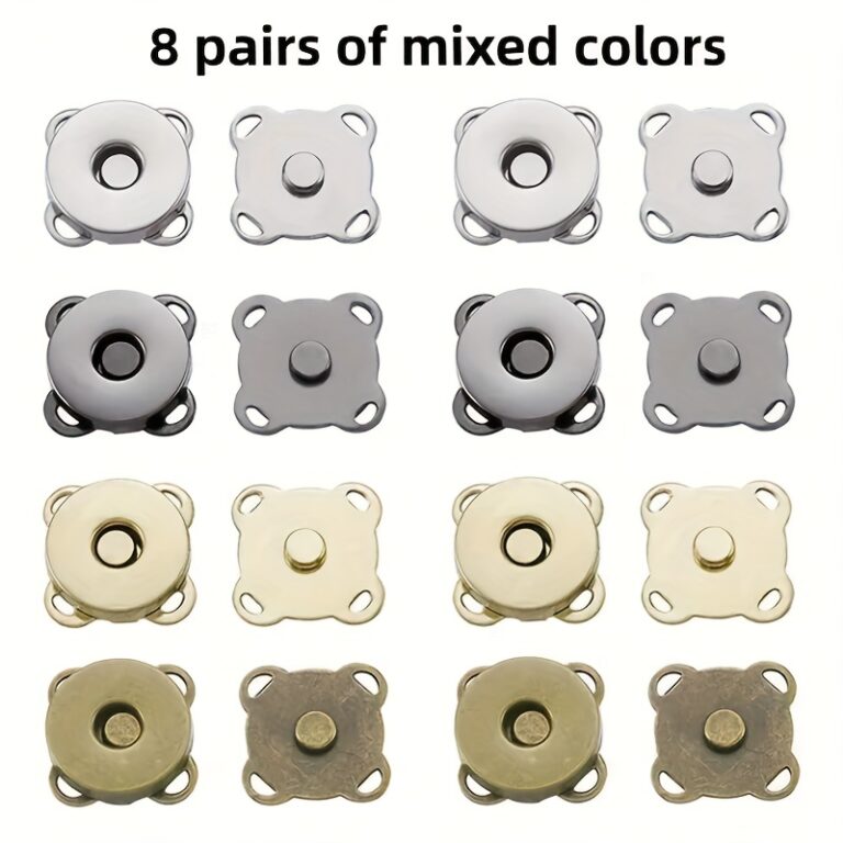 Magnetic Invisible Sewing Buttons 58 Pairs Diy Plum Blossom Buckle For ...