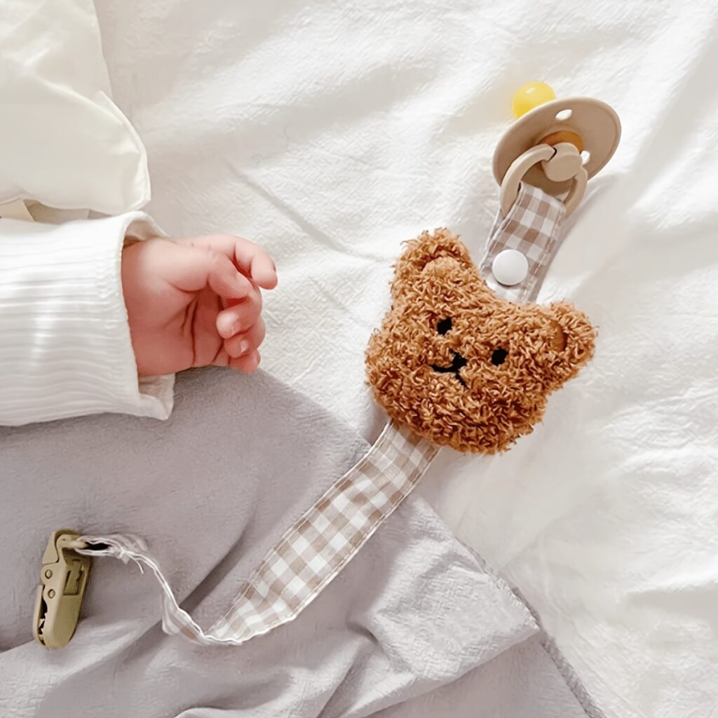 Cute Bear Cartoon Pacifier Strap Holder Holiday Gift For Babies - Free ...
