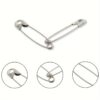 100pack Multisized Metallic Silver Safety Pins For Sewing And Diy ...