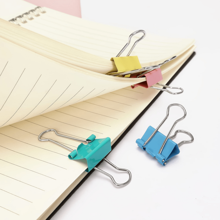 40pcs Colorful Multifunctional Paper Binder Clips For Office And School ...