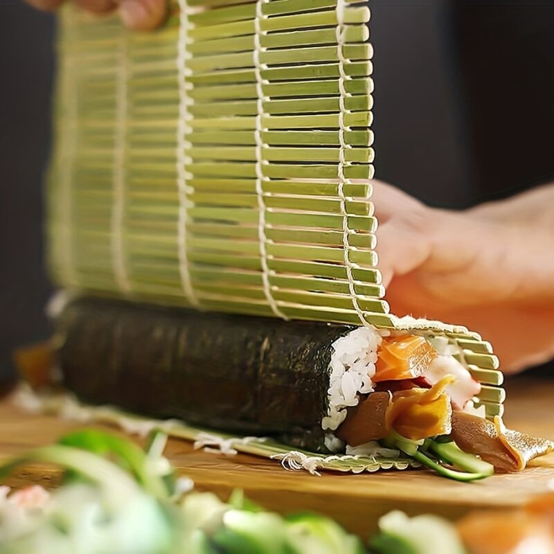Bamboo Sushi Rolling Mat Set 944 With Sushi Bazooka Maker - Free ...