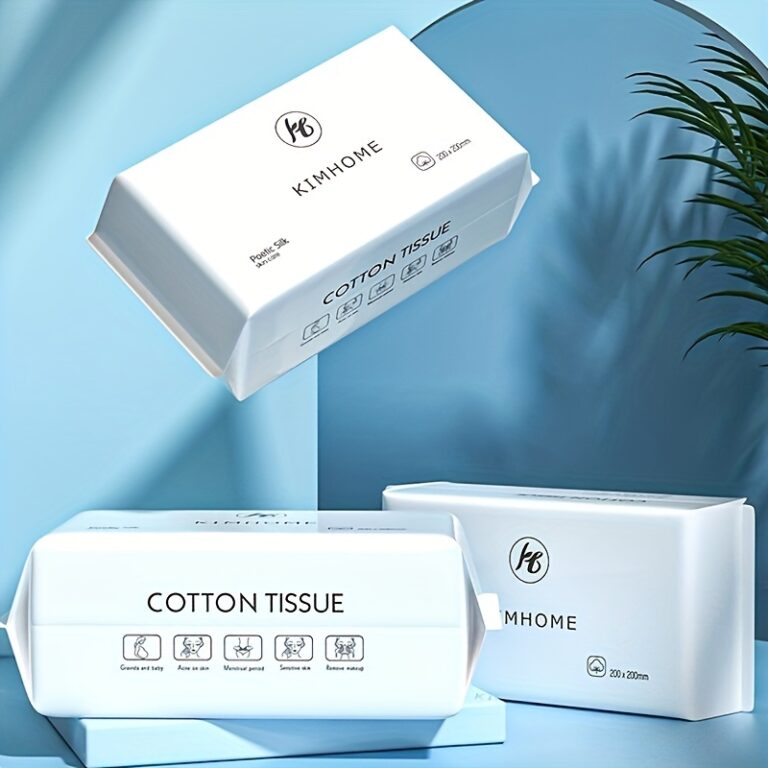 100 Pcs Disposable Soft Cotton Facial Tissue Makeup Remover Cleansing ...