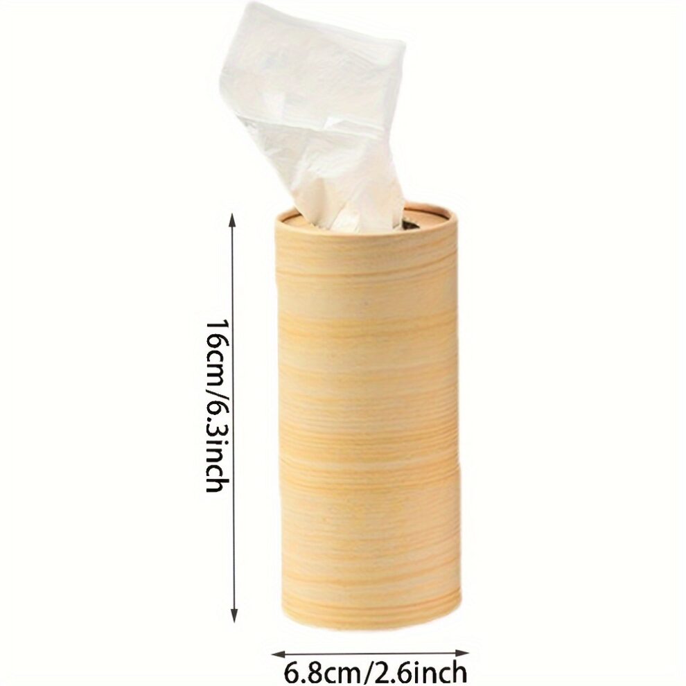 Compact Car Tissue Holder Cylinder Disposable Travel Case Refillable ...