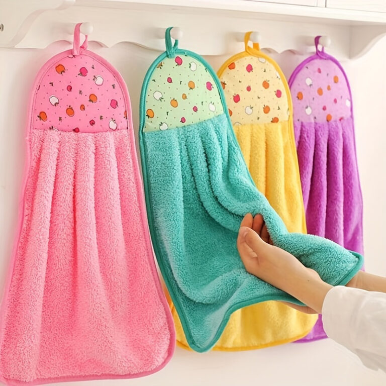 3pcs Super Absorbent Microfiber Coral Fleece Kitchen Cleaning Hand ...