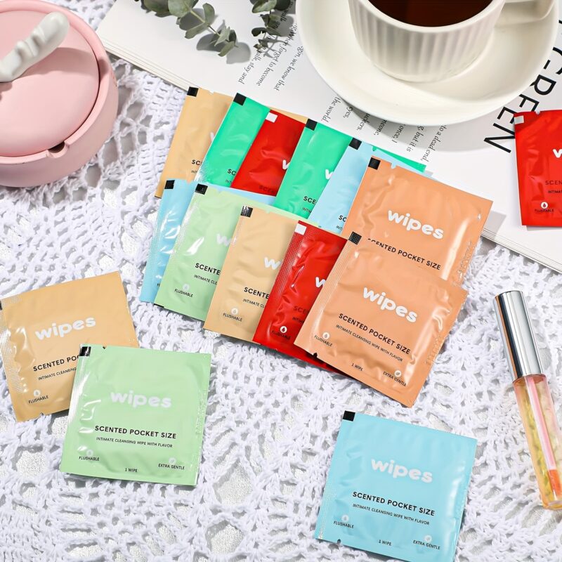 480 Pack Natural Scented Flushable Wet Wipes For Women Gentle Dyefree ...