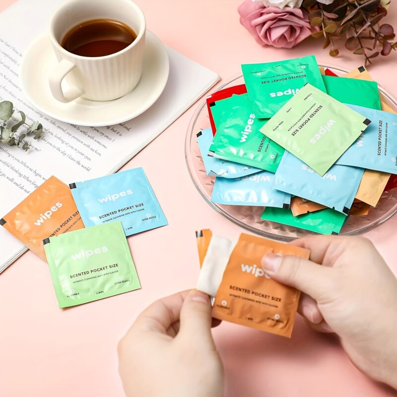 480 Pack Natural Scented Flushable Wet Wipes For Women Gentle Dyefree ...