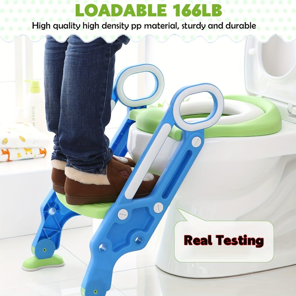 Kids Potty Training Toilet Seat With Ladder Nonslip Safe 17 Years Old ...