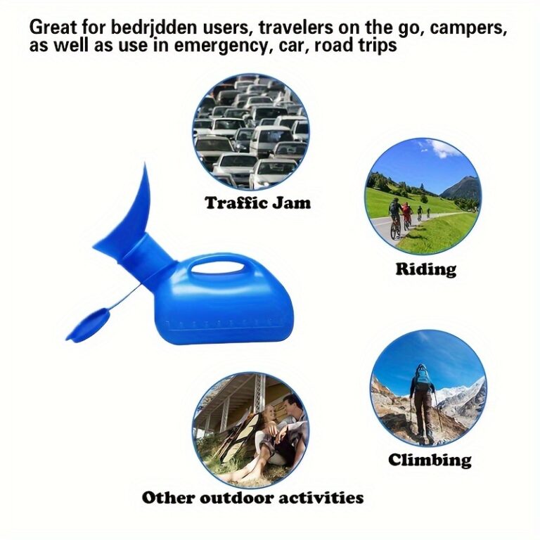 Portable Unisex Travel Urinal Bottle With Lid For Cars Climbing Elderly ...