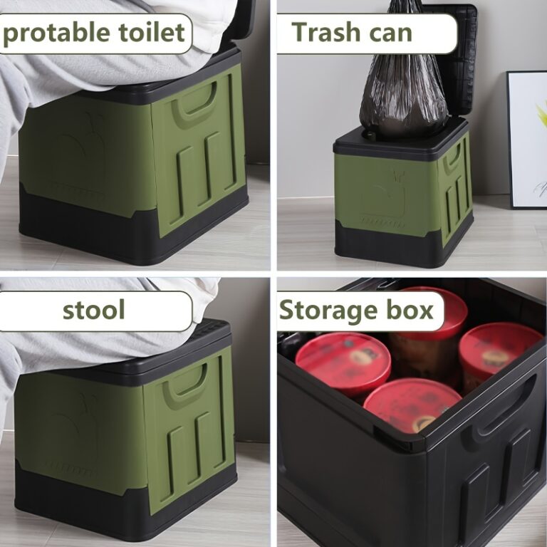 Extra Large Portable Camping Toilet With Lid For Adults Kids - Free ...