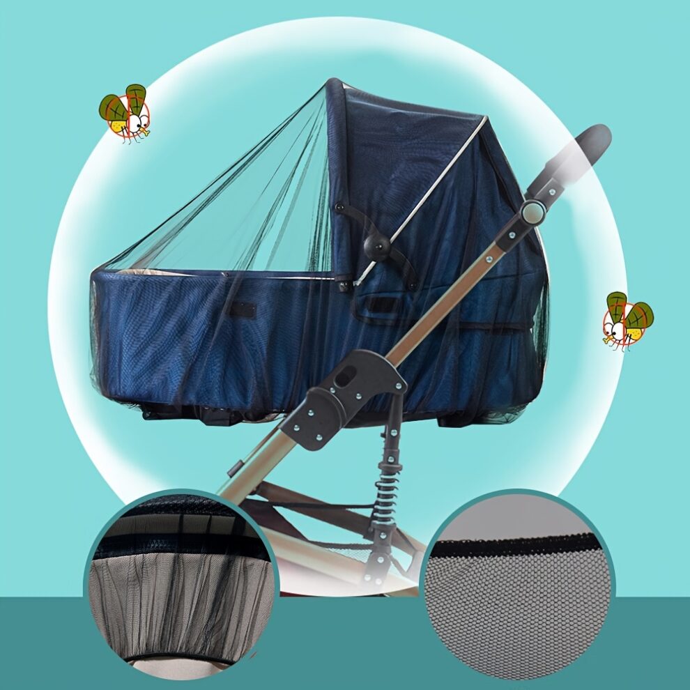 Black Baby Stroller Mosquito Net For Bassinets Cradles Playards - Free ...