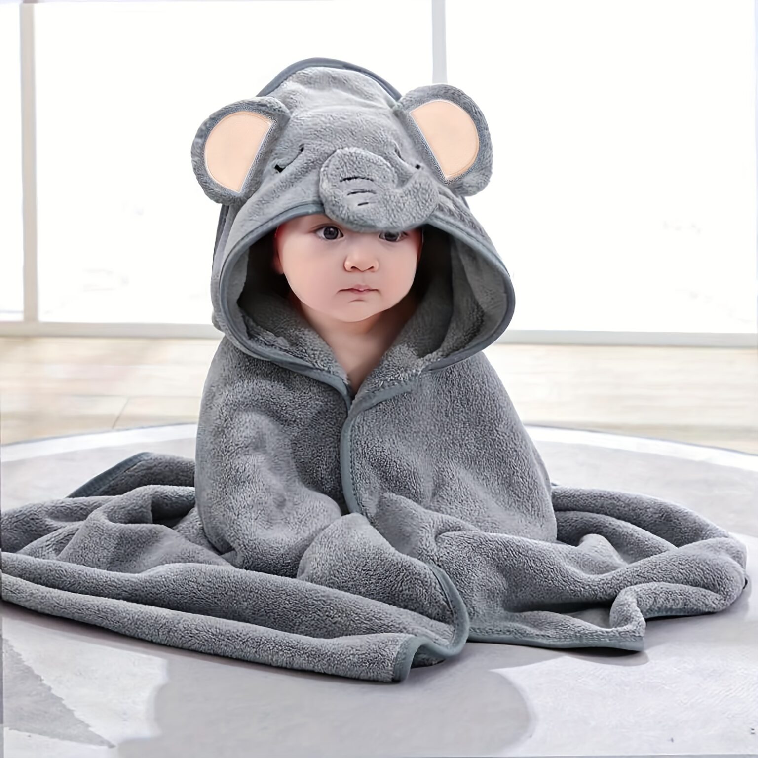 Ultra Soft Cartoon Animal Kids Bath Towel Bathrobe Ideal Holiday Gift ...