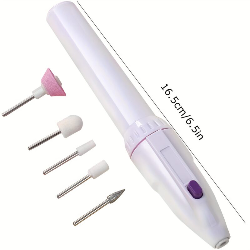 Portable Electric Nail Manicure Set 5in1 Trim Polish And Remover ...