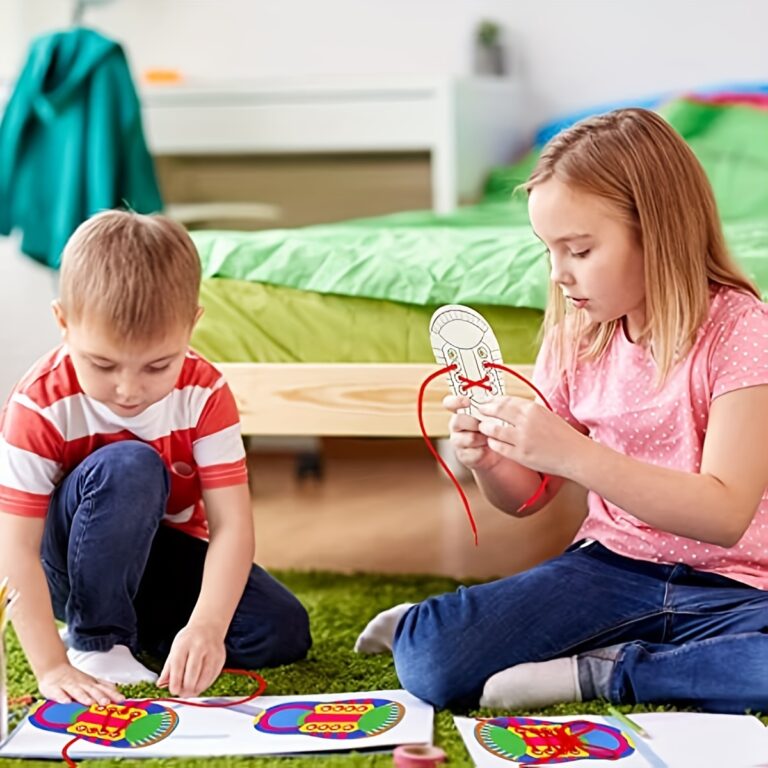 Early Learning Shoelace Threading Toy For Kids Educational Puzzle Gift ...