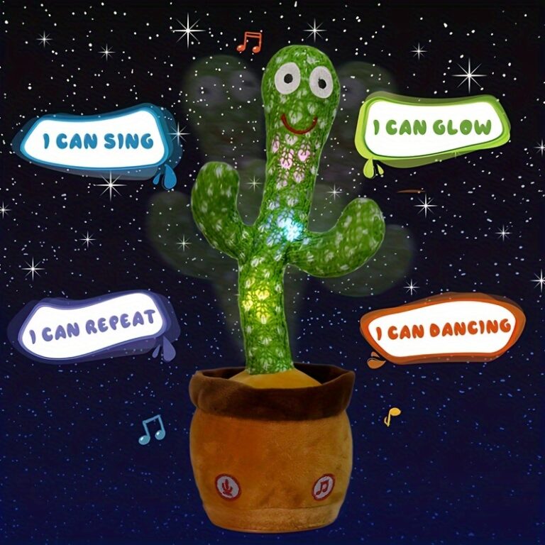 Dancing Singing Cactus Baby Toy With Lights 15second Recording Feature ...