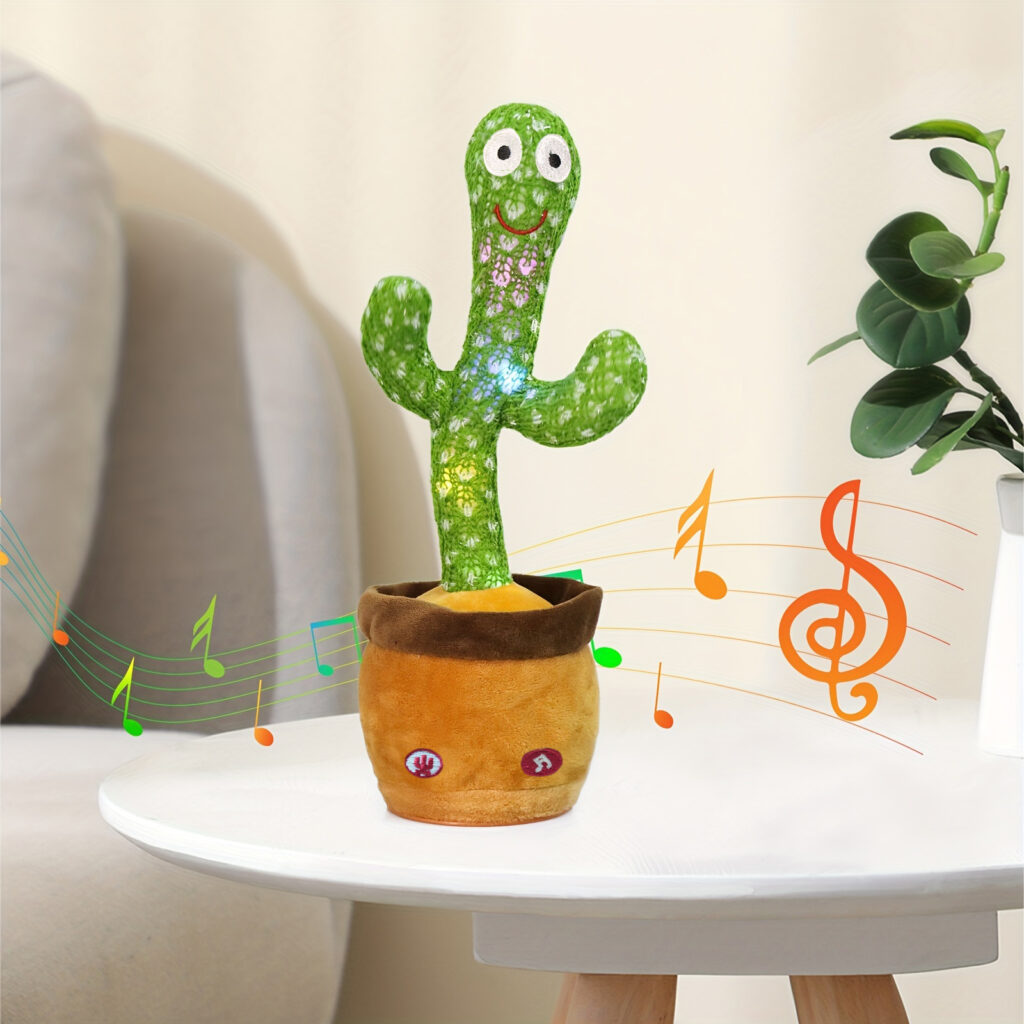 Dancing Singing Cactus Baby Toy With Lights 15second Recording Feature ...