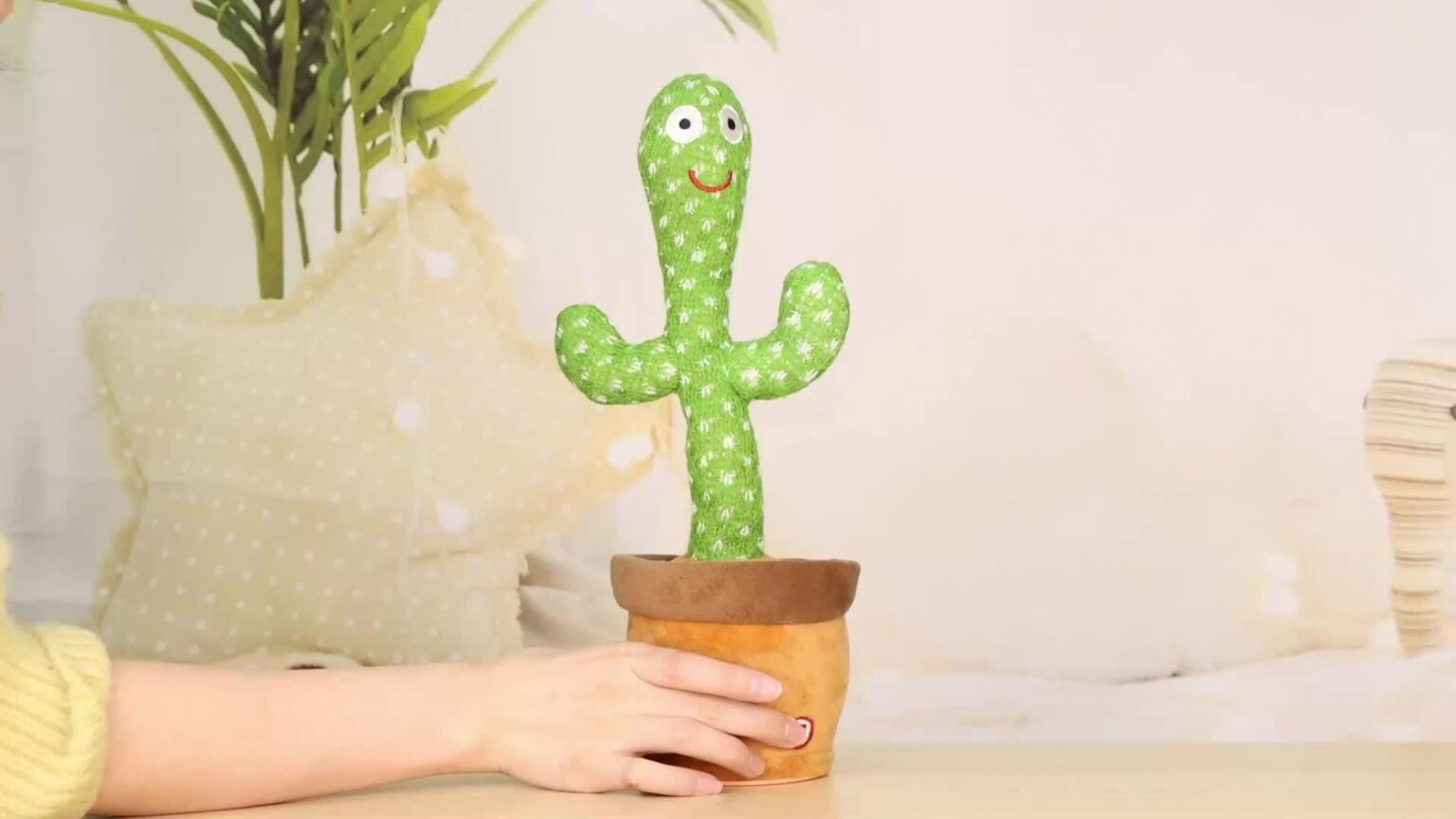 Dancing Singing Cactus Baby Toy With Lights 15second Recording Feature ...