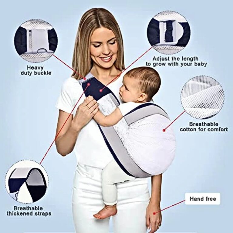 Adjustable 3d Mesh Baby Sling Carrier Perfect Holiday Gift - Free ...