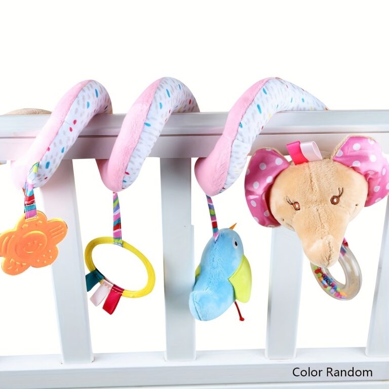 Infant Activity Spiral Stroller Toy Plush Hanging Rattle For Crib Baby ...