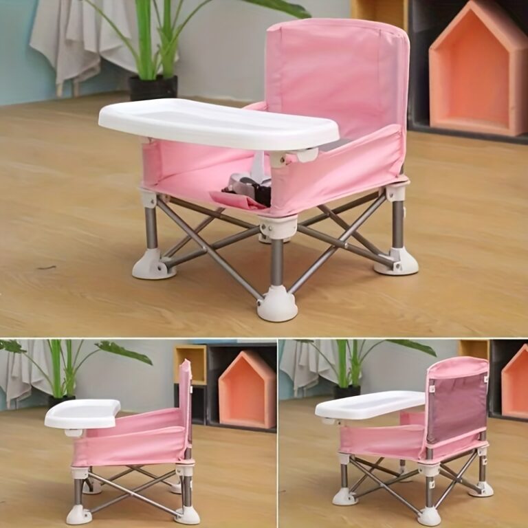 Portable Kids Folding Dining Chair With Detachable Plate Ideal For Home ...