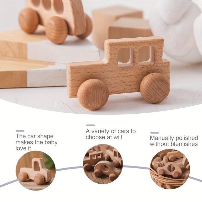 Beech Wood Inertia Baby Stroller Toy Car Small Push Truck For Kids ...