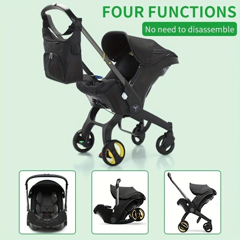 Portable Multifunctional Stroller Set With Mommy Bag For Family Travel ...