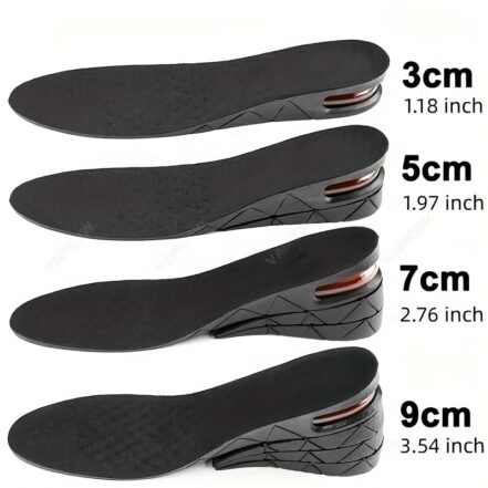 Adjustable Invisible Height Increase Insole Cushion Womens Comfortable ...
