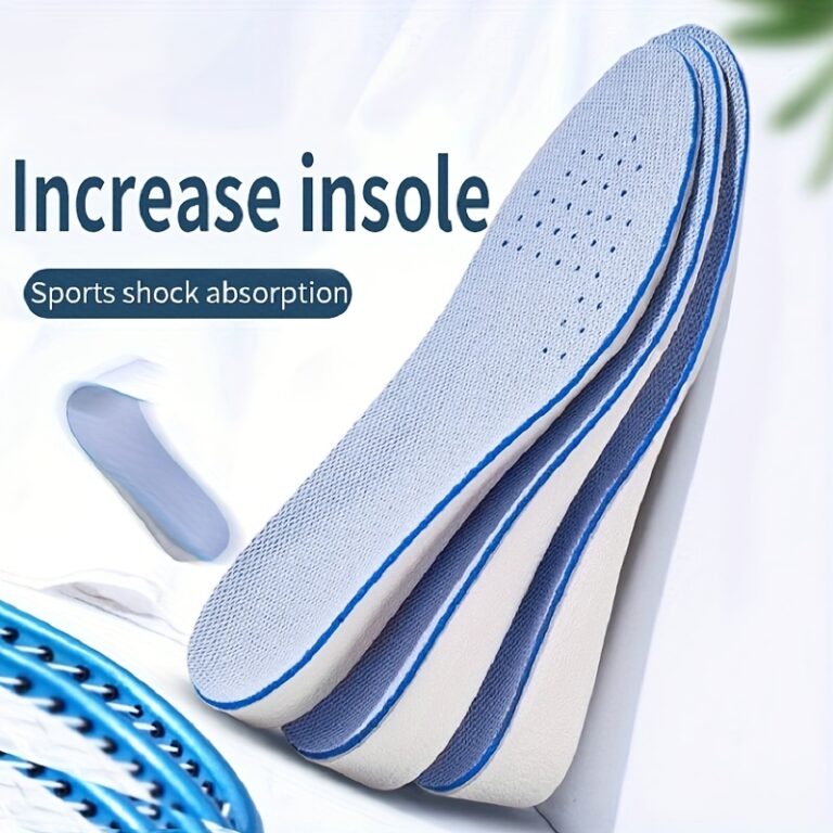 Unisex Eva Height Increase Insoles Shock Absorption Heel Lift Shoe Inserts - Free Shipping Worldwide