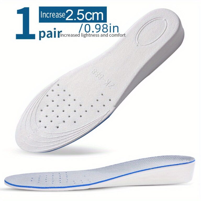 Unisex Eva Height Increase Insoles Shock Absorption Heel Lift Shoe ...
