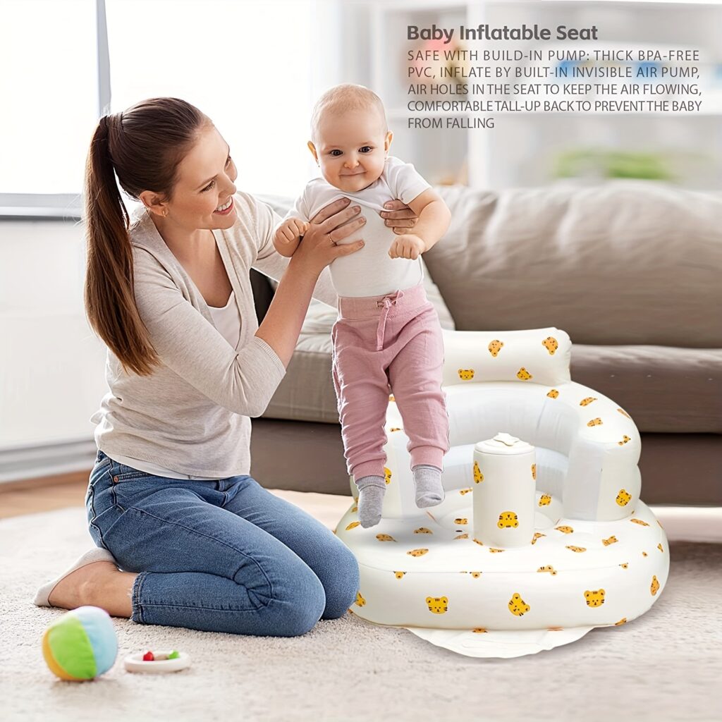 Inflatable Baby Seat With Builtin Air Pump 336 Months Toddler Support ...
