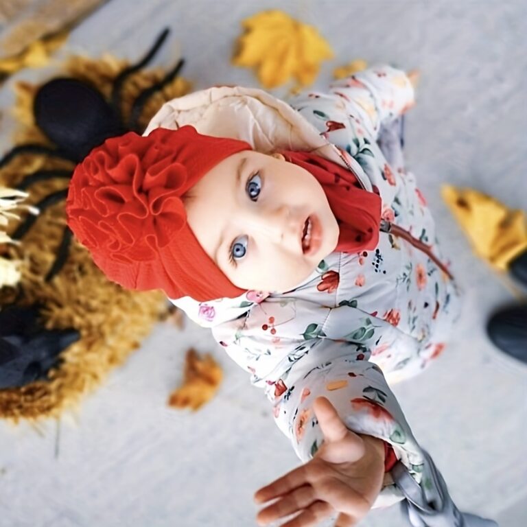 Soft Cozy Newborn Baby Flower Turban Hats Adorable Nursery Head Wraps ...